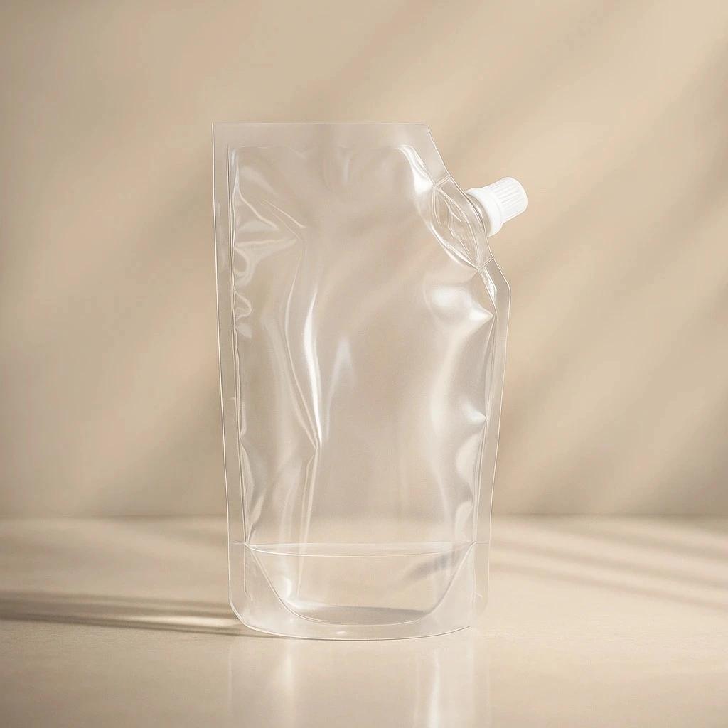 Doypack 4 Sellos Transparente de 1000 ml tapa de 15 mm - Probolsas