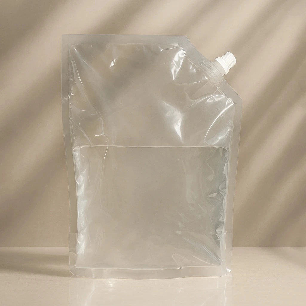 Doypack Válvula 4 Sellos Transparente de 2 Litros - Probolsas