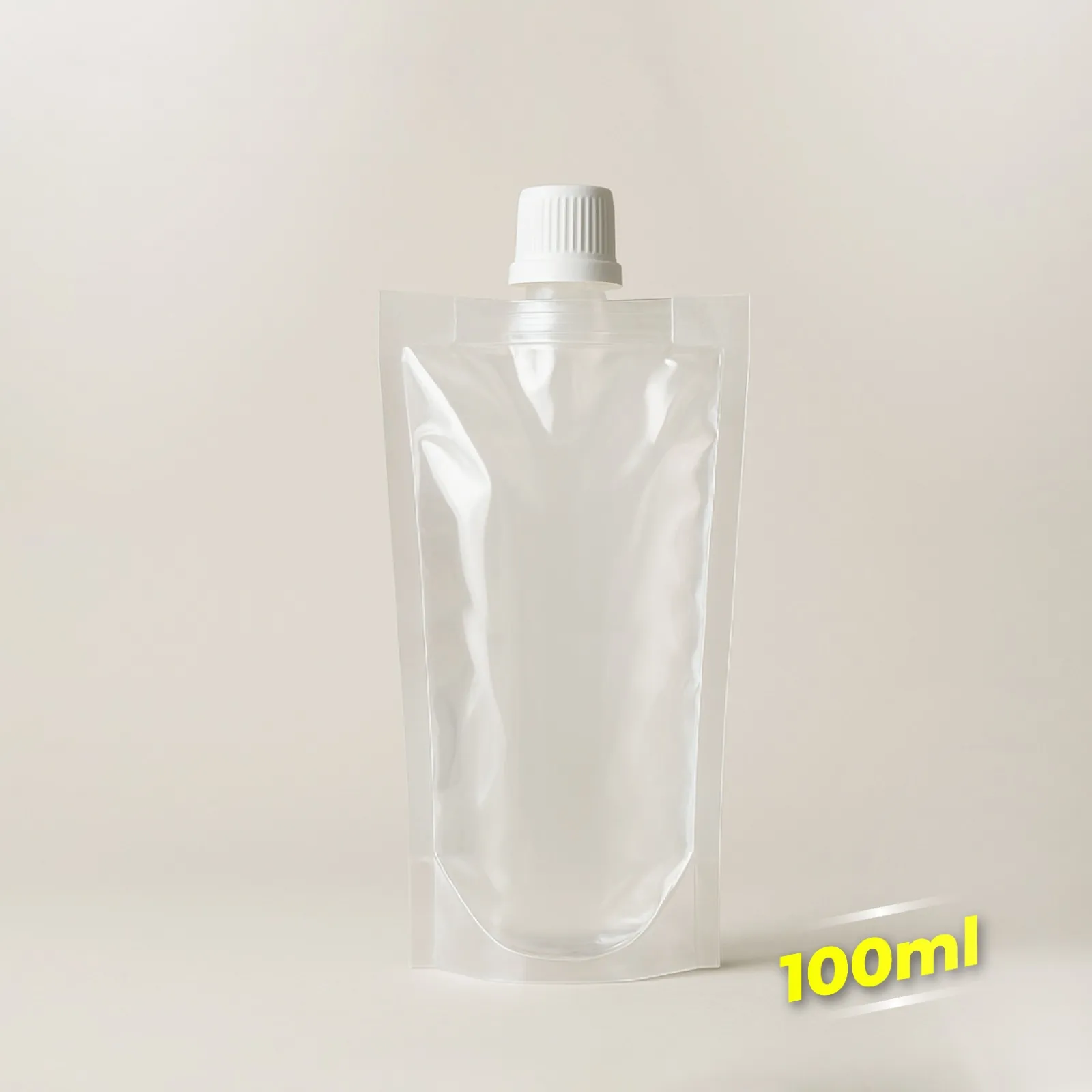 Doypack Válvula 4 Sellos Transparente de 100 ml - Probolsas
