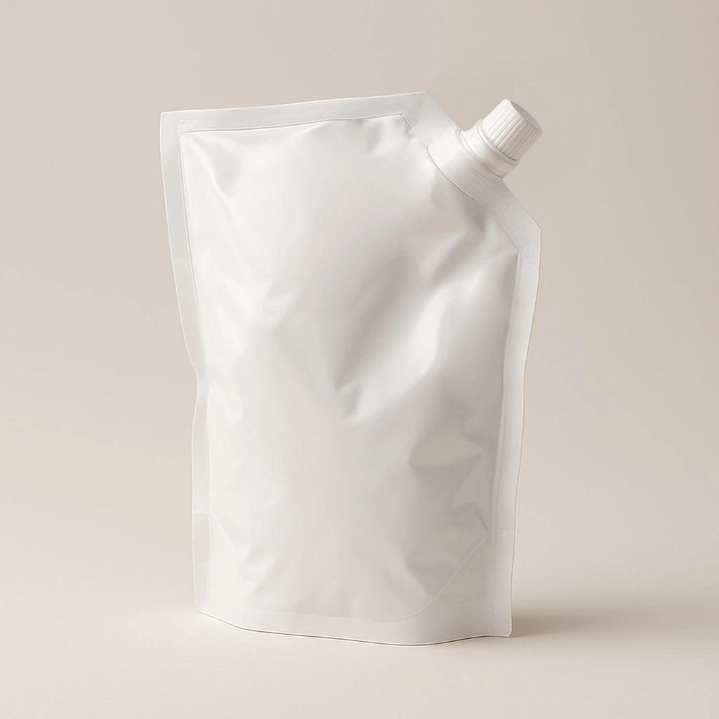 Doypack 4 sellos de 500 ml color Blanco de 15 mm